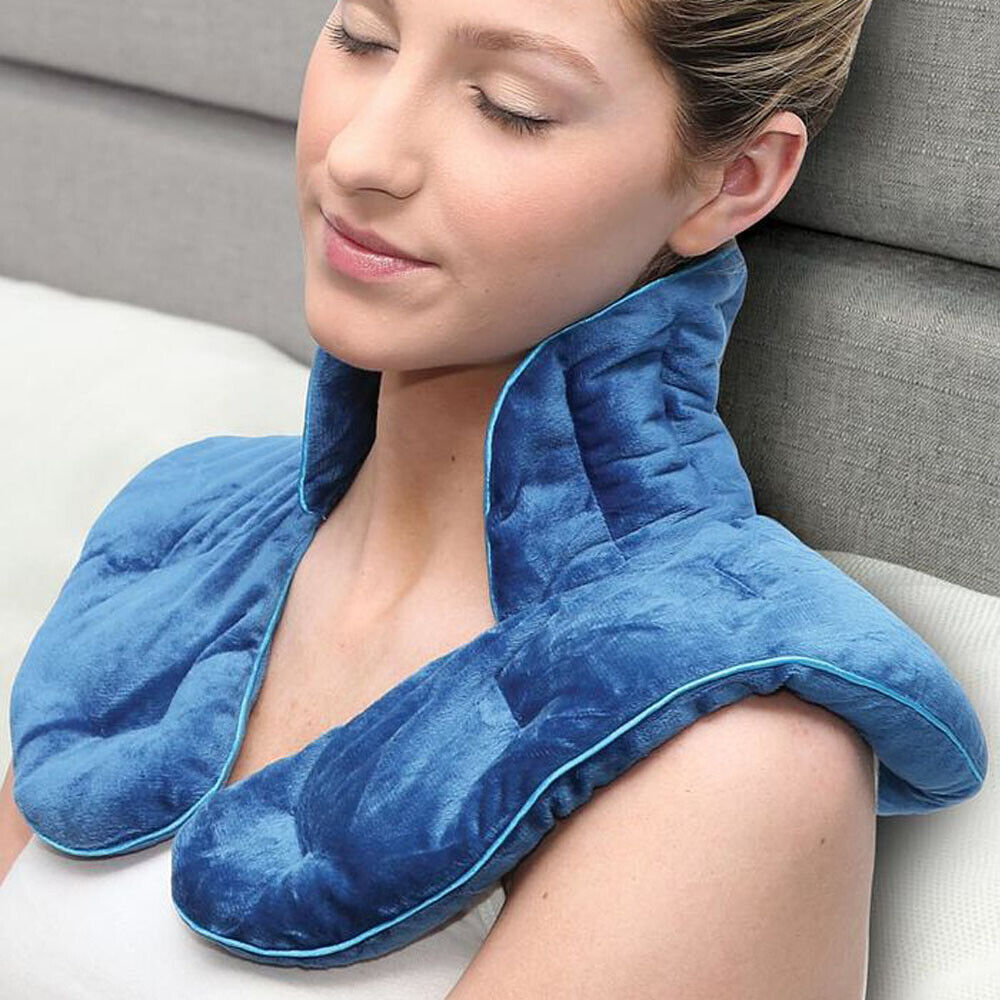 Therapeutic Weighted Neck and Shoulder Wrap with Clay Beads and Lavend ...