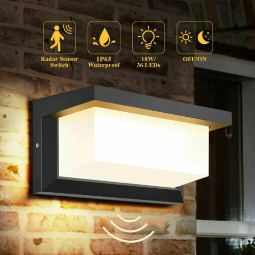 LED Wall Light Waterproof Outdoor Lamp Exterior lights Yard Modern wit ...